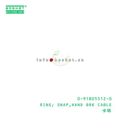 China 0-91805512-0 RING; SNAP,HAND BRK CABLE Suitable for ISUZU VC46 6UZ1 0918055120 for sale