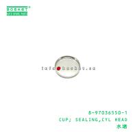 China 8-97036550-1 CUP; SEALING,CYL HEAD Suitable for ISUZU  4HK1 6HK1 8970365501 for sale