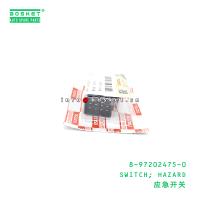 China 8-97202475-0 SWITCH; HAZARD suitable for ISUZU NKR NPR ELF 8972024750 for sale