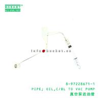 China 8-97228671-1 PIPE; OIL,C/BL TO VAC PUMP suitable for ISUZU 4HE1 8972286711 for sale