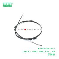 China 8-98100229-1 CABLE; PARK BRK,FRT LWR suitable for ISUZU 8981002291 for sale