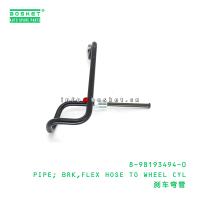 China 8-98193494-0 PIPE; BRK,FLEX HOSE TO WHEEL CYL suitable for ISUZU 8981934940 for sale