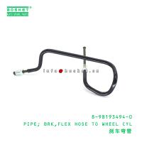 China 8-98193494-0 PIPE; BRK,FLEX HOSE TO WHEEL CYL suitable for ISUZU 8981934940 for sale