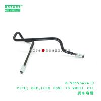 China 8-98193494-0 PIPE; BRK,FLEX HOSE TO WHEEL CYL suitable for ISUZU 8981934940 for sale