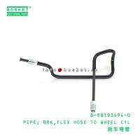 China 8-98193494-0 PIPE; BRK,FLEX HOSE TO WHEEL CYL suitable for ISUZU 8981934940 for sale