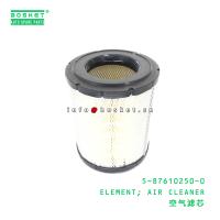 China 5876102500 Air Cleaner Element Suitable for ISUZU 100P 700P 4JJ1 4HK1 with Neutral Box Packaging for sale