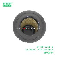 China 5876102500 Air Cleaner Element Suitable for ISUZU 100P 700P 4JJ1 4HK1 with Neutral Box Packaging for sale