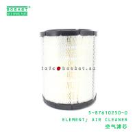 China 5876102500 Air Cleaner Element Suitable for ISUZU 100P 700P 4JJ1 4HK1 with Neutral Box Packaging for sale
