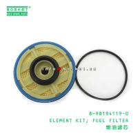 China 8-98194119-0 Fuel Filter Element Kit for ISUZU NKR77 4KH1 with 3 Months Warranty and Small Quantity Accepted for sale