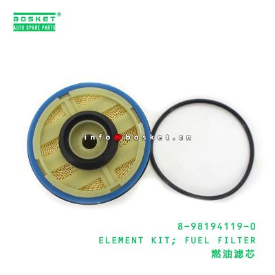 China 8-98194119-0 Fuel Filter Element Kit for ISUZU NKR77 4KH1 with 3 Months Warranty and Small Quantity Accepted for sale
