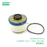 China 8-98194119-0 Fuel Filter Element Kit for ISUZU NKR77 4KH1 with 3 Months Warranty and Small Quantity Accepted for sale