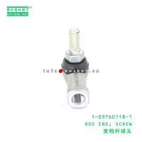 China 1-09760118-1 ROD END; SCREW suitable for ISUZU FVZ3 FVR NHR NKR 6HK1 6HH1 6SD1 1097601181 for sale