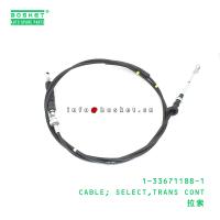China 1-33671188-1 CABLE; SELECT,TRANS CONT suitable for ISUZU 1336711881 for sale