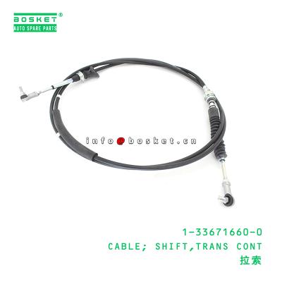 China 1-33671660-0 CABLE; SHIFT,TRANS CONT suitable for ISUZU 1336716600 for sale