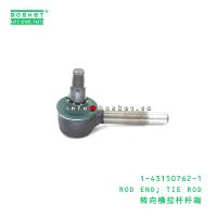 China 1-43150762-1 ROD END; TIE ROD suitable for ISUZU 1431507621 for sale