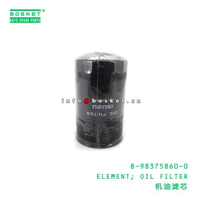 China ISUZU Oil Filter 8983758600 Suitable for FVZ34 4BG1 4JJ1 4HK1 6SD1 6BG1 6HK1 6UZ1 6WG1 with 3 Months Warranty for sale