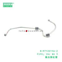 China 8-97120156-2 PIPE; INJ NO 3 suitable for ISUZU NKR 4JB1T 8971201562 for sale