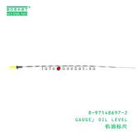 China 8-97148697-2 GAUGE; OIL LEVEL suitable for ISUZU UCS25 6VD1 6VE1 8971486972 for sale