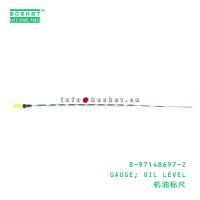 China 8-97148697-2 GAUGE; OIL LEVEL suitable for ISUZU UCS25 6VD1 6VE1 8971486972 for sale