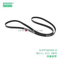 China 8-97130560-0 BELT; A/C CMPR suitable for ISUZU UCS25 6VD1 6VE1 8971305600 for sale