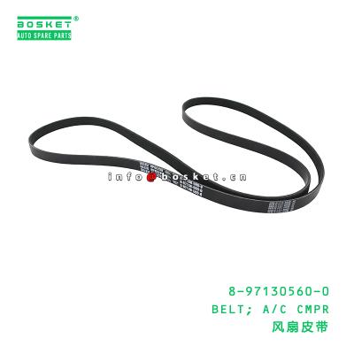 China 8-97130560-0 BELT; A/C CMPR suitable for ISUZU UCS25 6VD1 6VE1 8971305600 for sale