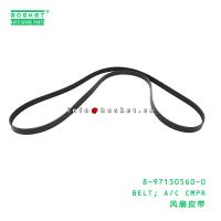 China 8-97130560-0 BELT; A/C CMPR suitable for ISUZU UCS25 6VD1 6VE1 8971305600 for sale