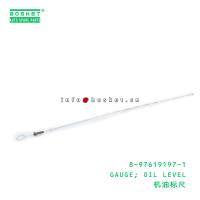 China 8-97619197-1 GAUGE; OIL LEVEL suitable for ISUZU VC46 6UZ1 8976191971 for sale