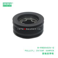 China 8-98004024-0 PULLEY; CR/SHF DAMPER suitable for ISUZU 4HK1 8980040240 for sale
