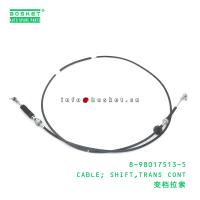 China 8-98017513-5 CABLE; SHIFT,TRANS CONT suitable for ISUZU 8980175135 for sale