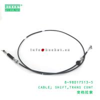 China 8-98017513-5 CABLE; SHIFT,TRANS CONT suitable for ISUZU 8980175135 for sale