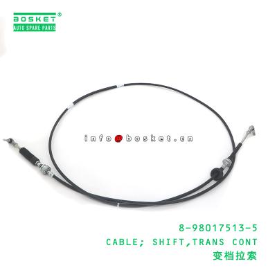 China 8-98017513-5 CABLE; SHIFT,TRANS CONT suitable for ISUZU 8980175135 for sale