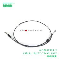 China 8-98017513-5 CABLE; SHIFT,TRANS CONT suitable for ISUZU 8980175135 for sale