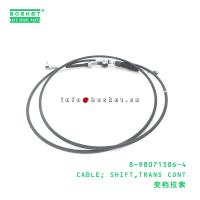 China 8-98071386-4 CABLE; SHIFT,TRANS CONT suitable for ISUZU 8980713864 for sale