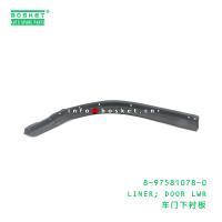 China 8-97581078-0 LINER; DOOR LWR suitable for ISUZU 8975810780 for sale