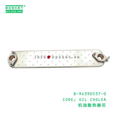 China 8-94390537-0 CORE; OIL COOLER suitable for ISUZU FRR 6HE1 6HE1-T 8943905370 for sale