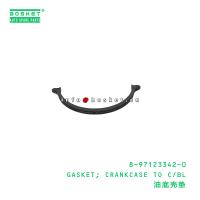 China 8-97123342-0 GASKET; CRANKCASE TO C/BL suitable for ISUZU TFR54 4JA1 8971233420 for sale