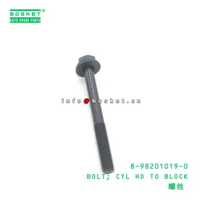China 8-98201019-0 BOLT; CYL HD TO BLOCK suitable for ISUZU 4JJ1 4JH1 8982010190 for sale