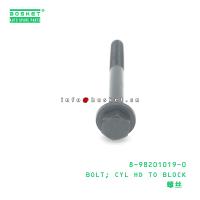China 8-98201019-0 BOLT; CYL HD TO BLOCK suitable for ISUZU 4JJ1 4JH1 8982010190 for sale