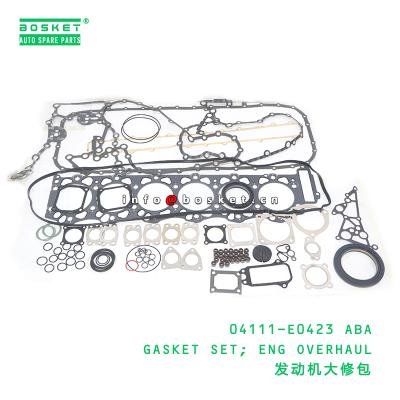 China 04111-E0423 ABA GASKET SET; ENG OVERHAUL suitable for HINO HINO 700 E13C 04111-E0423 for sale