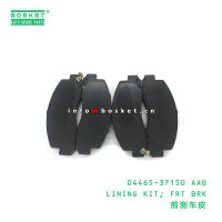 China 04465-37150 AAB LINING KIT; FRT BRK suitable for HINO HINO 300 04465-37150 for sale