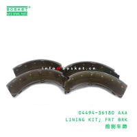 China 04494-36180 AAA LINING KIT; FRT BRK suitable for HINO HINO 04494-36180 for sale