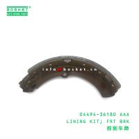 China 04494-36180 AAA LINING KIT; FRT BRK suitable for HINO HINO 04494-36180 for sale