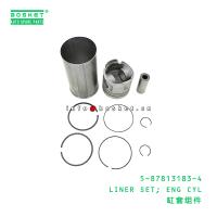 China ISUZU Compatible Engine Cylinder Liner Set with 3 Months Warranty and Small Quantity Orders for sale