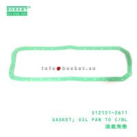 China S12151-2611 Oil Pan Gasket for HINO J08C J08E Engine - Oil Pan to C/BL Replacement for sale