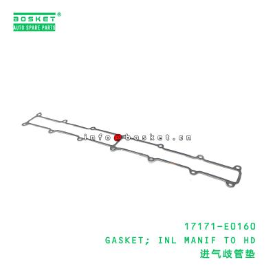 China 17171-E0160 BBA GASKET; INL MANIF TO HD suitable for HINO HINO 500 J08E 17171-E0160 for sale