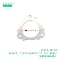 China 17451-E0110 ABA GASKET; TURBOCHARGER TO EXH MANIF suitable for HINO HINO 300 17451-E0110 for sale