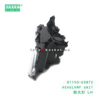China 81150-E0872 ABA HEADLAMP UNIT suitable for HINO HINO 500 J08E 81150-E0872 for sale