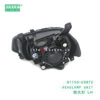 China 81150-E0872 ABA HEADLAMP UNIT suitable for HINO HINO 500 J08E 81150-E0872 for sale