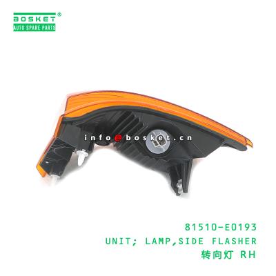 China 81510-E0193 ABA UNIT; LAMP,SIDE FLASHER suitable for HINO HINO 500；HINO 700 81510-E0193 for sale