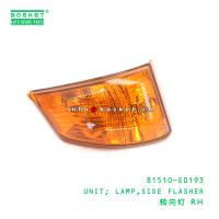 China 81510-E0193 ABA UNIT; LAMP,SIDE FLASHER suitable for HINO HINO 500；HINO 700 81510-E0193 for sale